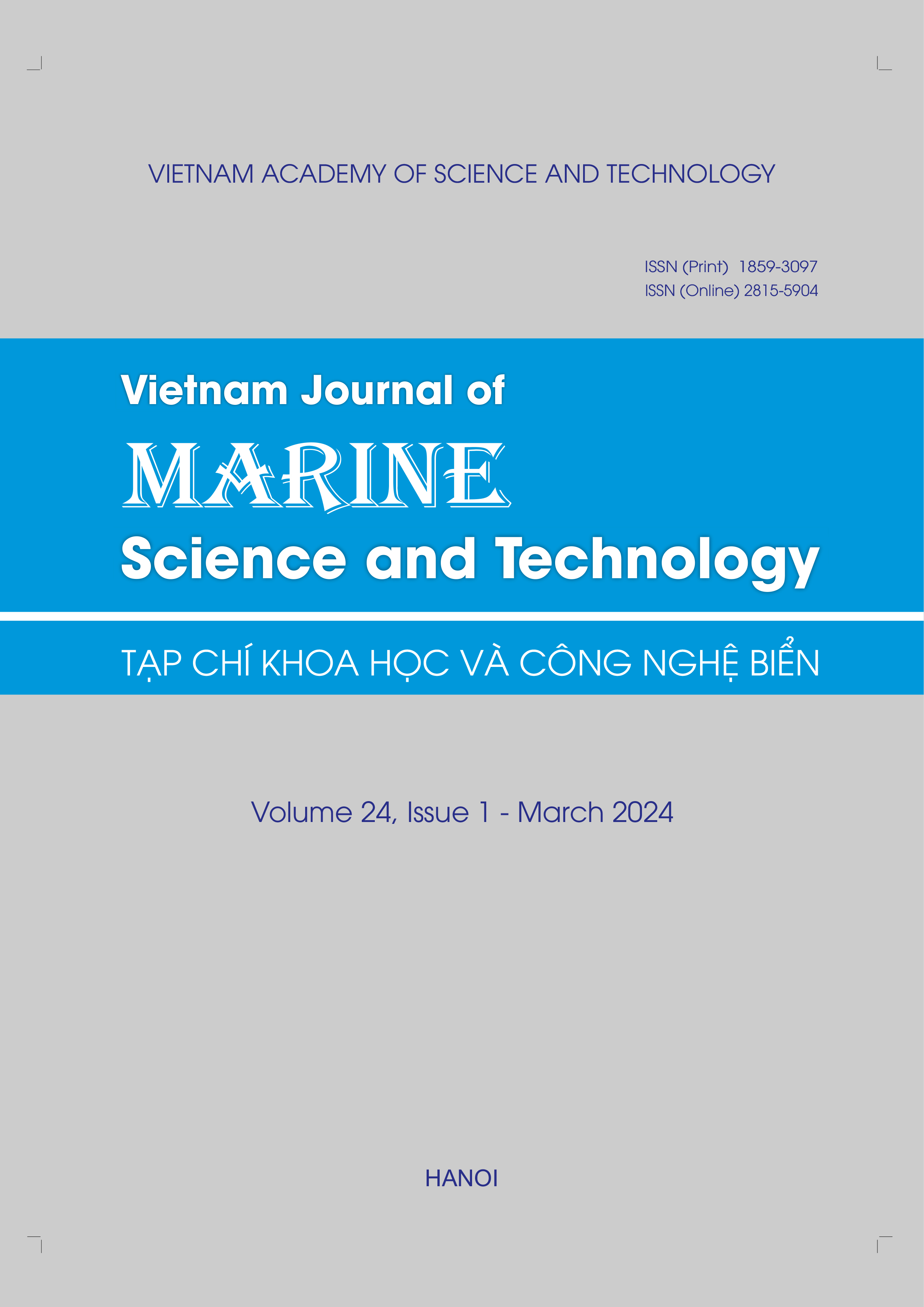 Vietnam Journal of Marine Science and Technology